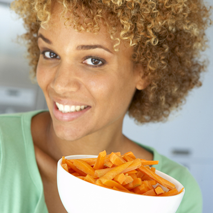 People Eating Vegetables