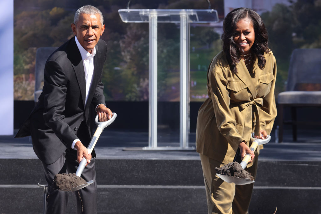 The Obamas Break Ground At New Library In Chicago