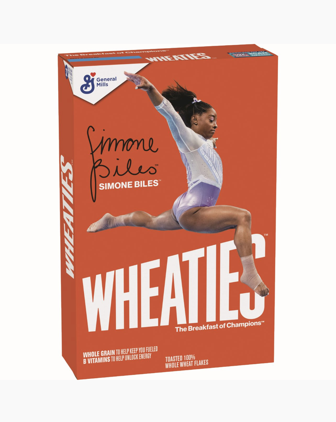 Simone Biles Debuts New Wheaties Box Cover For Adopted Kids
