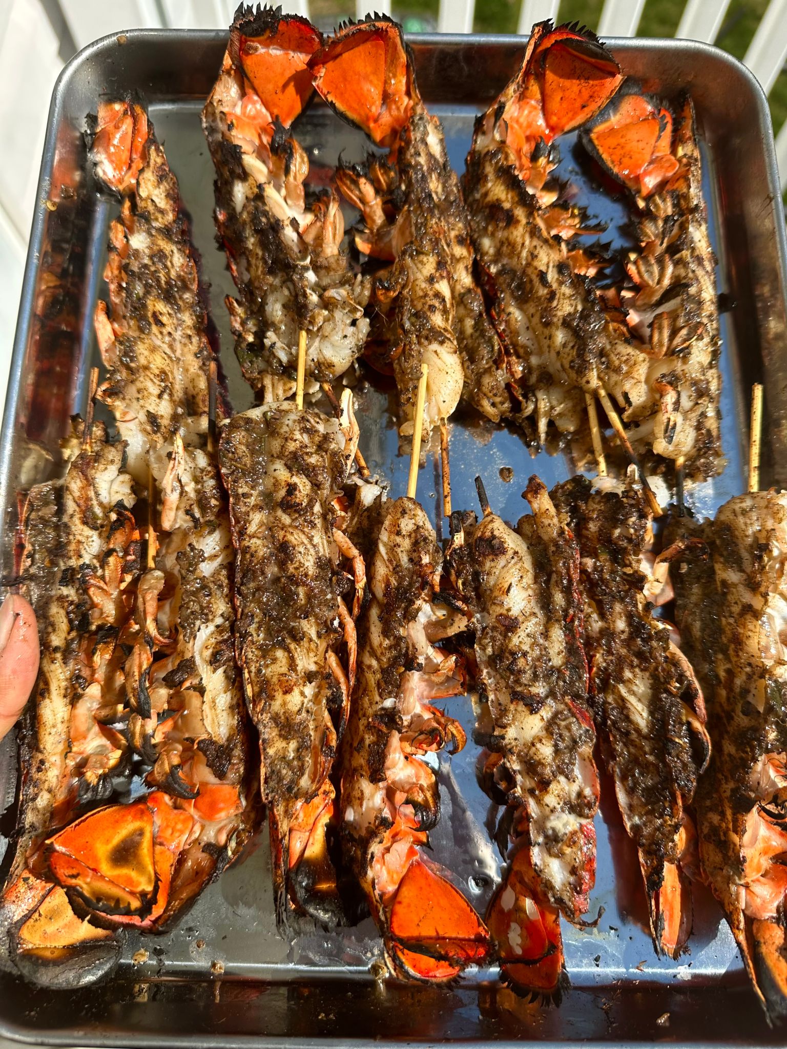 Grilled Jerk Lobster Tails Recipe by Chef Stikxz